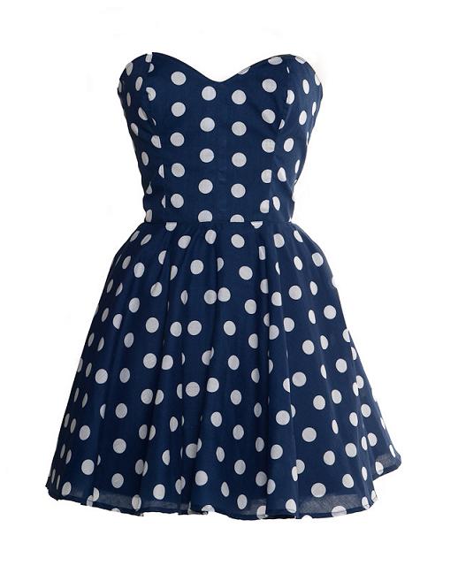 Polka Dot Prom Party Dress On Luulla